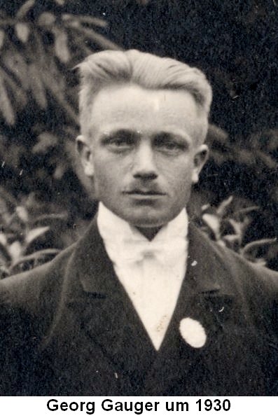 Die Familie Georg Friedrich Gauger (1881-1964) in Verrenberg